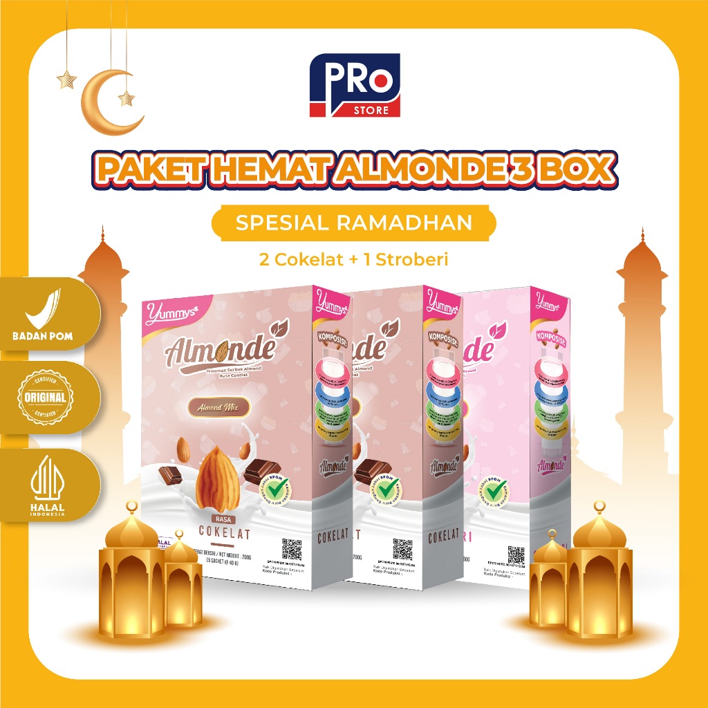 Jual 3 BOX ALMONDE HANYA 130RB - SUSU PROMIL | Shopee Indonesia