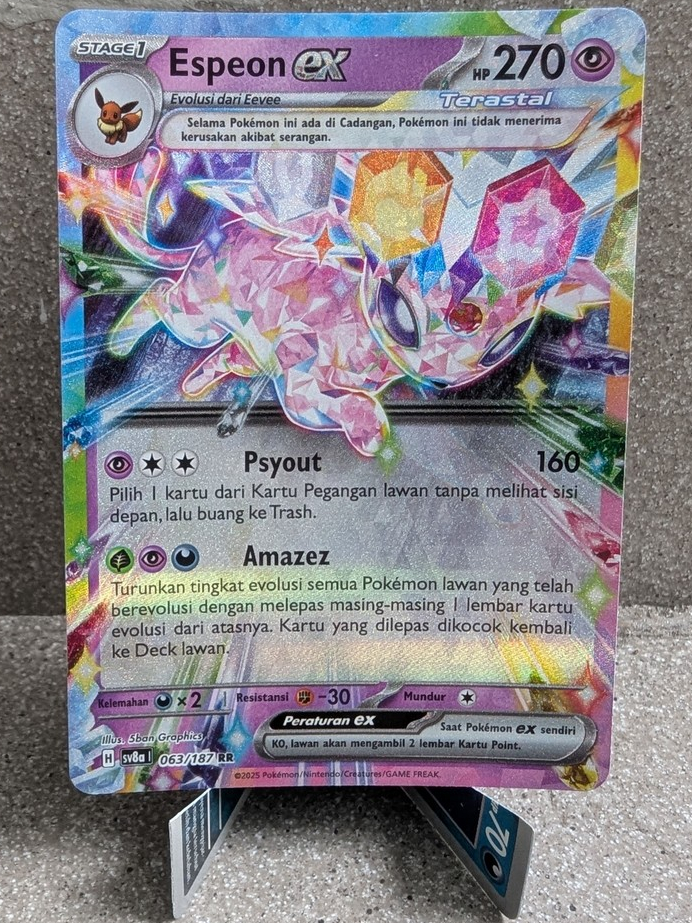 Jual Espeon EX RR - 063/187 SV8a - Terastal Festival EX - Kartu Pokemon Indonesia TCG (ID ...