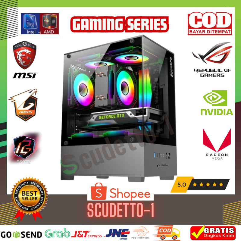 Jual PC Gaming Intel Core i7 4790 ( VGA Geforce RTX 3050 6GB ) Gen 4Th Siap Gaming editing ...