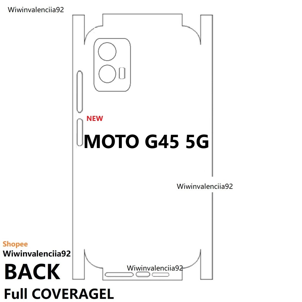 Jual Sticker ( TRANSPARANT ) Anti Jamur FULL COVER MOTO G45 5G Anti ...