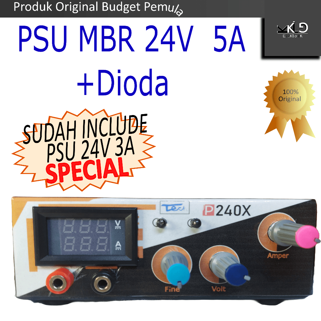 Jual PSU Power Supply MBR 24 Volt 5 Amper komplit siap pakai | Shopee ...