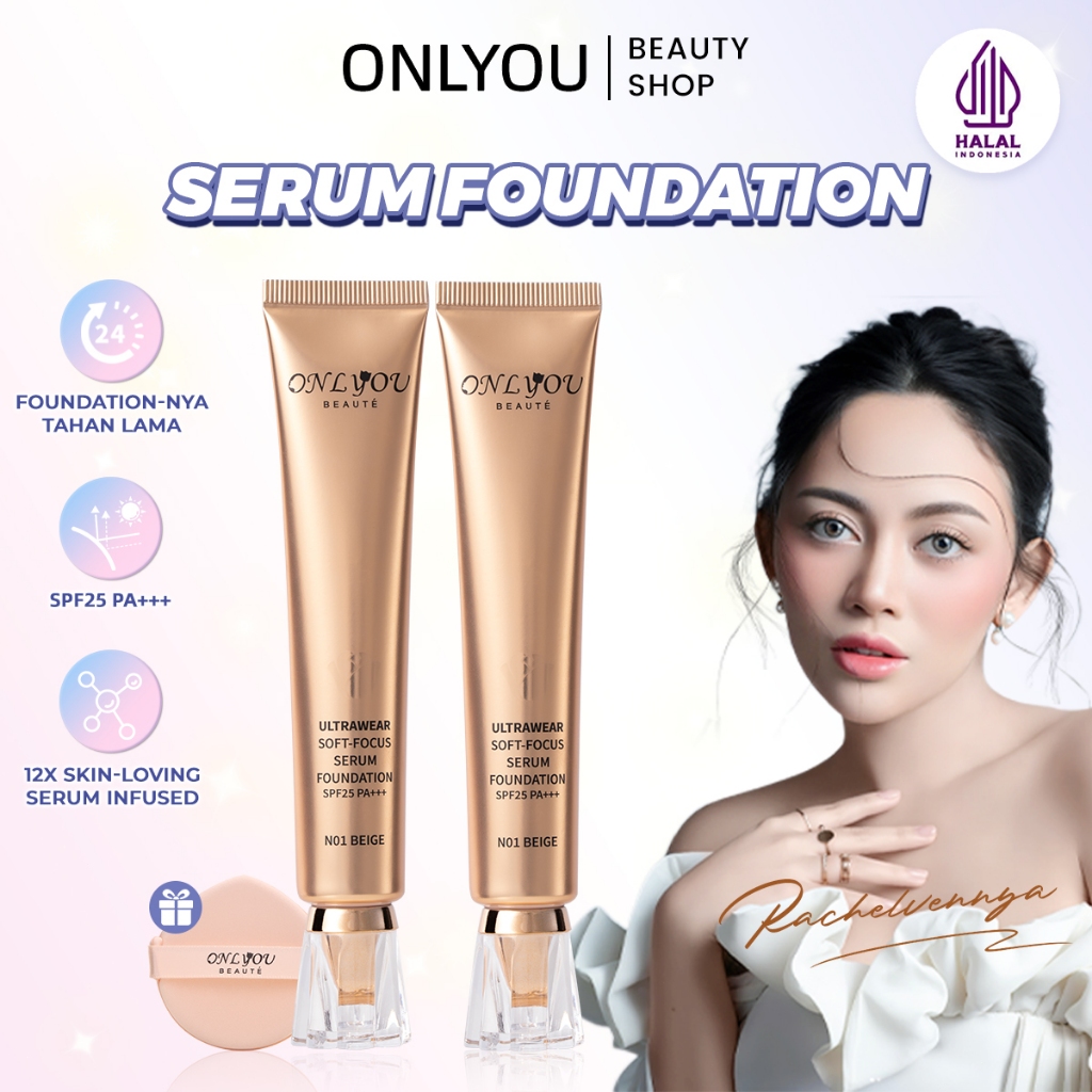 Jual 【BPOM】【New Upgrade】2PCS ONLYOU Serum Foundation Matte Cover Liquid Foundation Oil Control ...