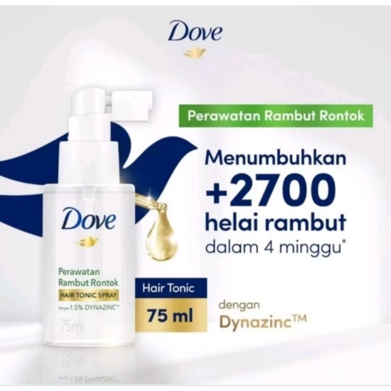 Jual Dove Hair Tonic Perawatan Rambut Rontok 75ml | Shopee Indonesia