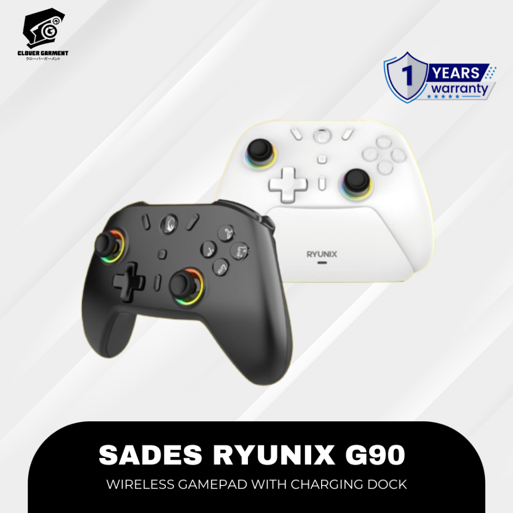 Jual Sades Ryunix G90 G-90 WIreless Gamepad Hall Effect Tri Mode Connection Joystick Controller ...