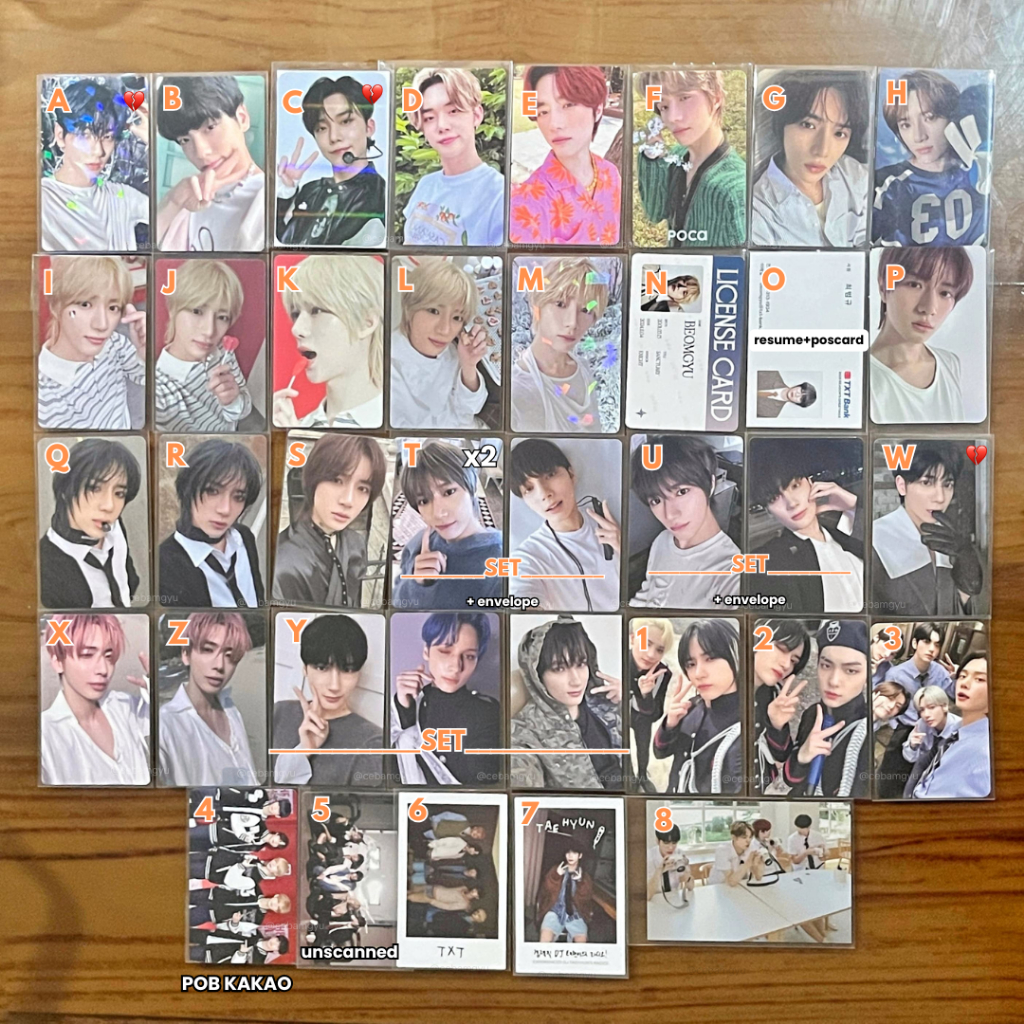 Jual PC Official TXT Soobin Yeonjun Beomgyu Taehyun Hueningkai Tomorrow x Together | Shopee ...