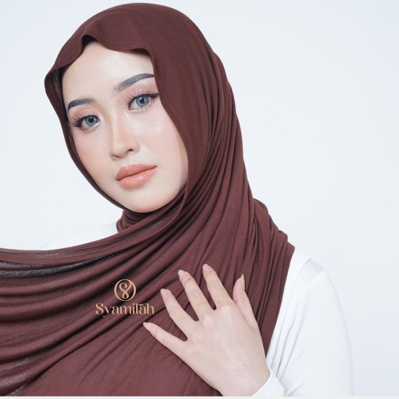 Jual SYAMILAH - Hayva Basic Pashmina Kaos Rayon Cooltech | Shopee Indonesia