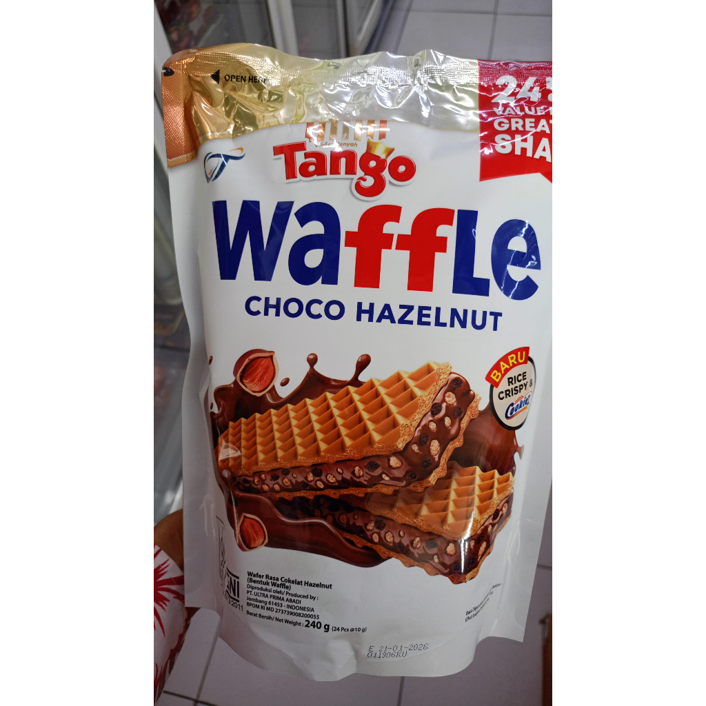Jual Tango Waffle Pouch Choco Hazelnut 240 gram | Shopee Indonesia