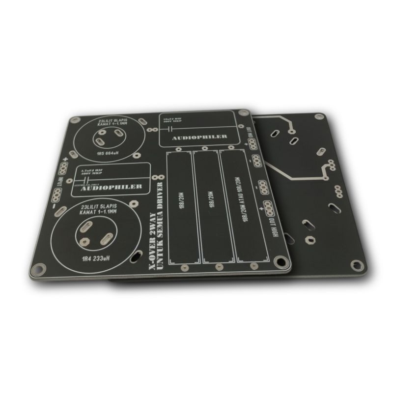 Jual pcb crossover pasif 2 way double layer crossover pasif high mid 2 ...