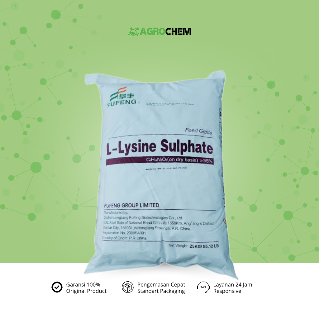 Jual L-LYSINE 500g Lysin 55-70% Suplemen Vitamin Penggemuk Ikan Udang ...