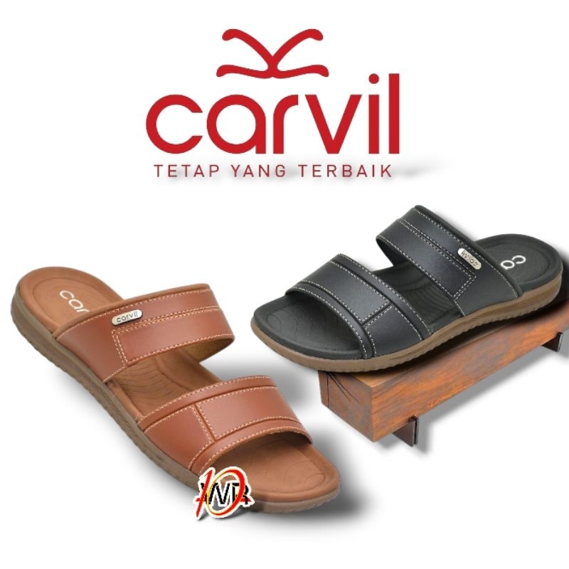 Jual SANDAL CARVIL SLOP LARRIE SIZE 38-44 ORIGINAL | Shopee Indonesia