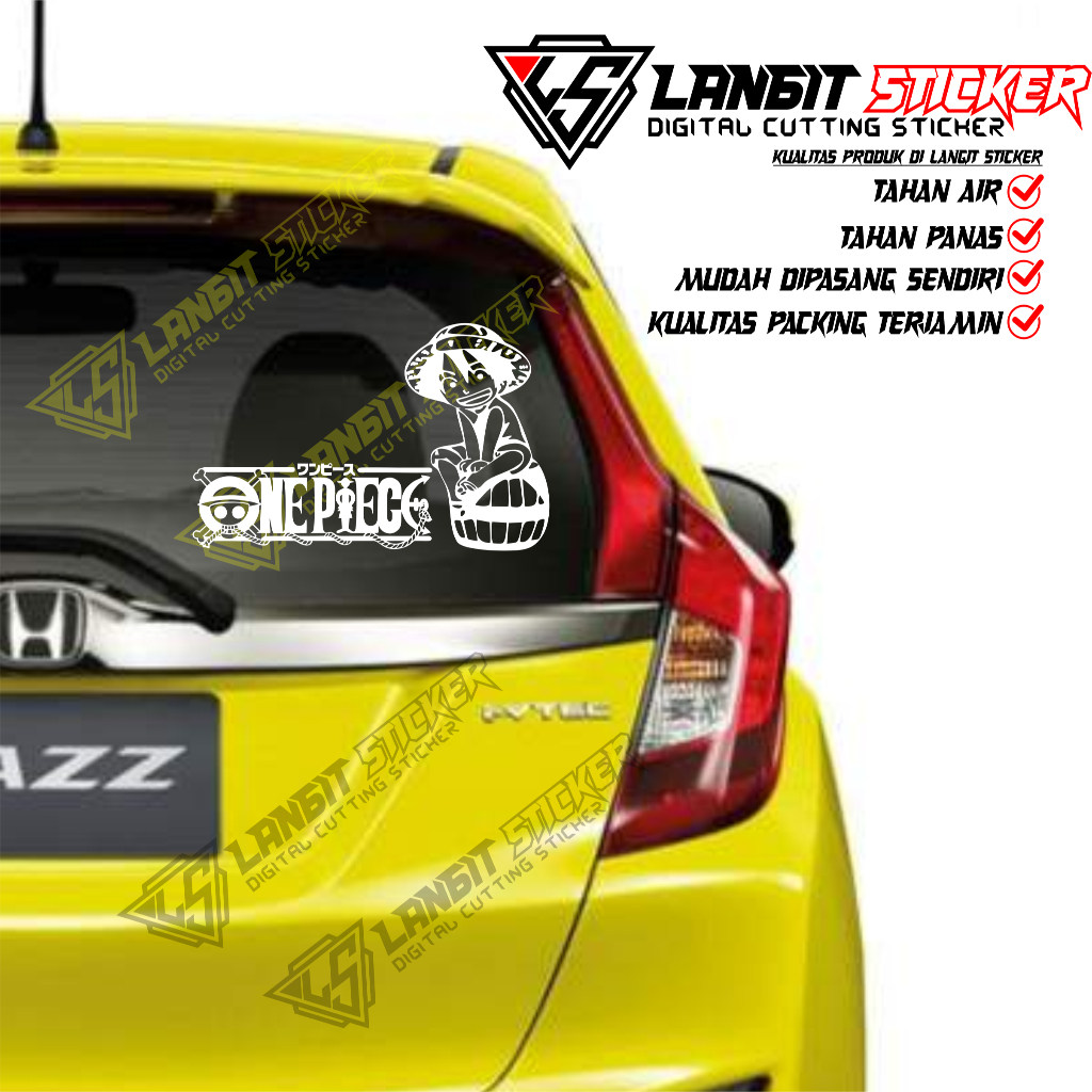 Jual Cutting Sticker Anime One Piecell | Stiker Cutting Logo Tulisan ...