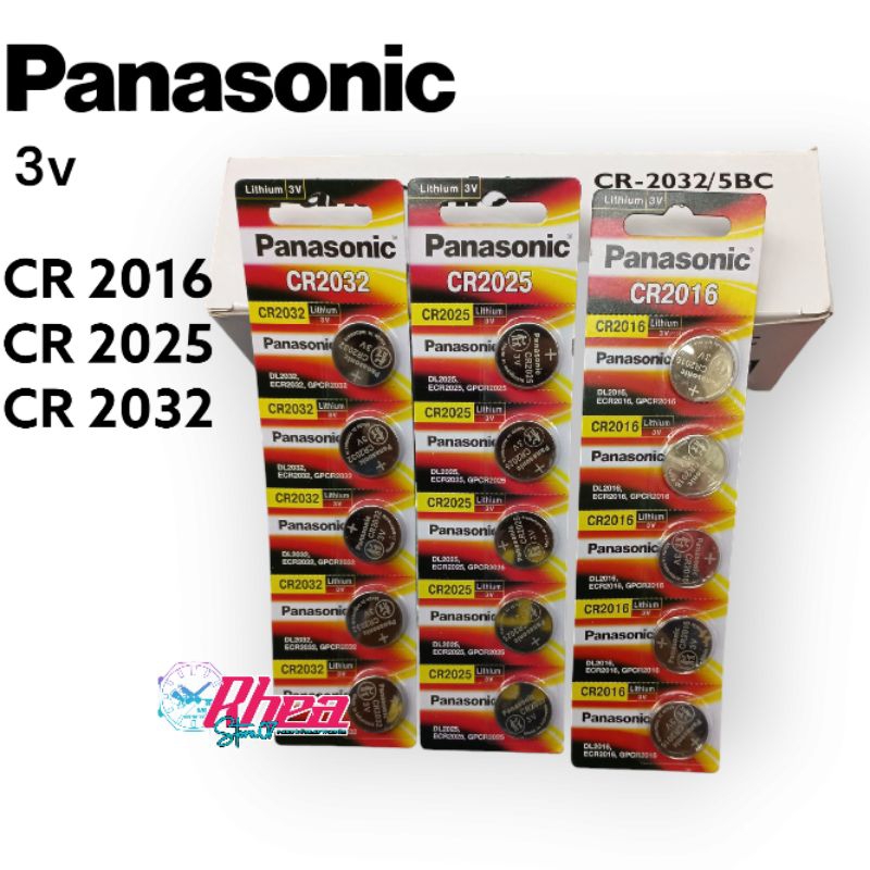 Jual Baterai Panasonic CR2032 Original /CR 2032 CR 2025 CR 2016Lithium Battery 3V - Satuan ...