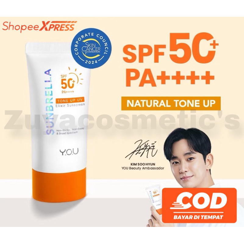 Jual YOU Sunbrella Tone Up UV Elixir SPF 50+ PA++++ | Shopee Indonesia