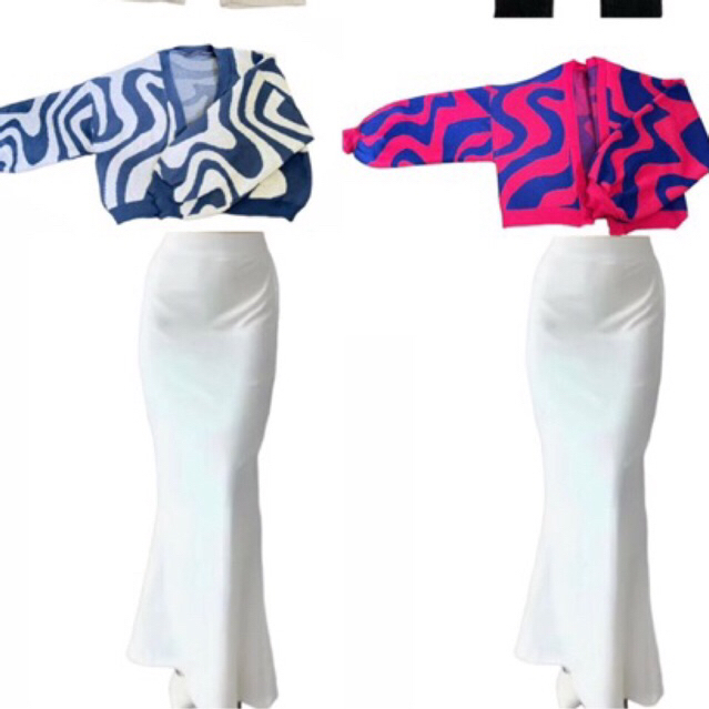 Jual 1 set Cardigan knit crop+ celana levis cardi tangan balon premium ...