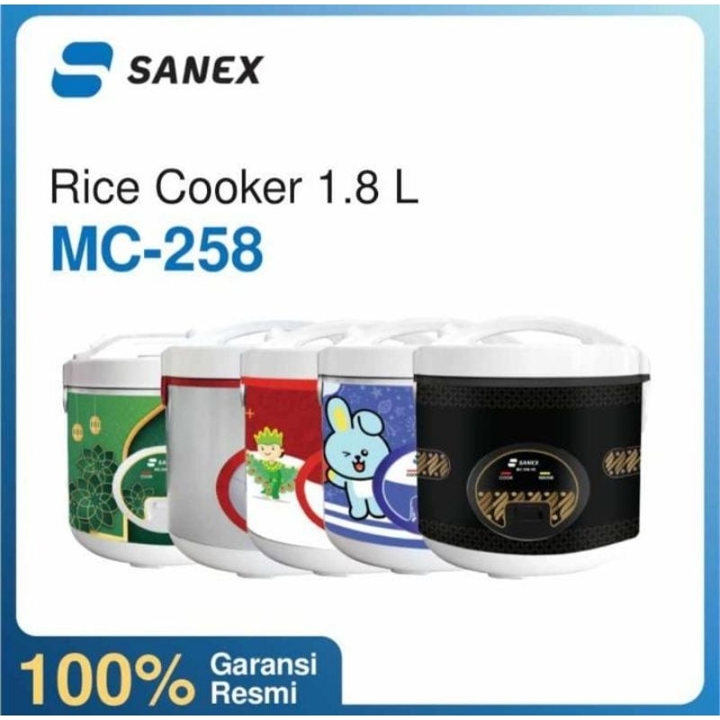 Jual MAGIC COM SANEX 2 LTR MC-258 3IN1 (MEMASAK NASI, MENGUKUS, MENGHANGATKAN) | Shopee Indonesia