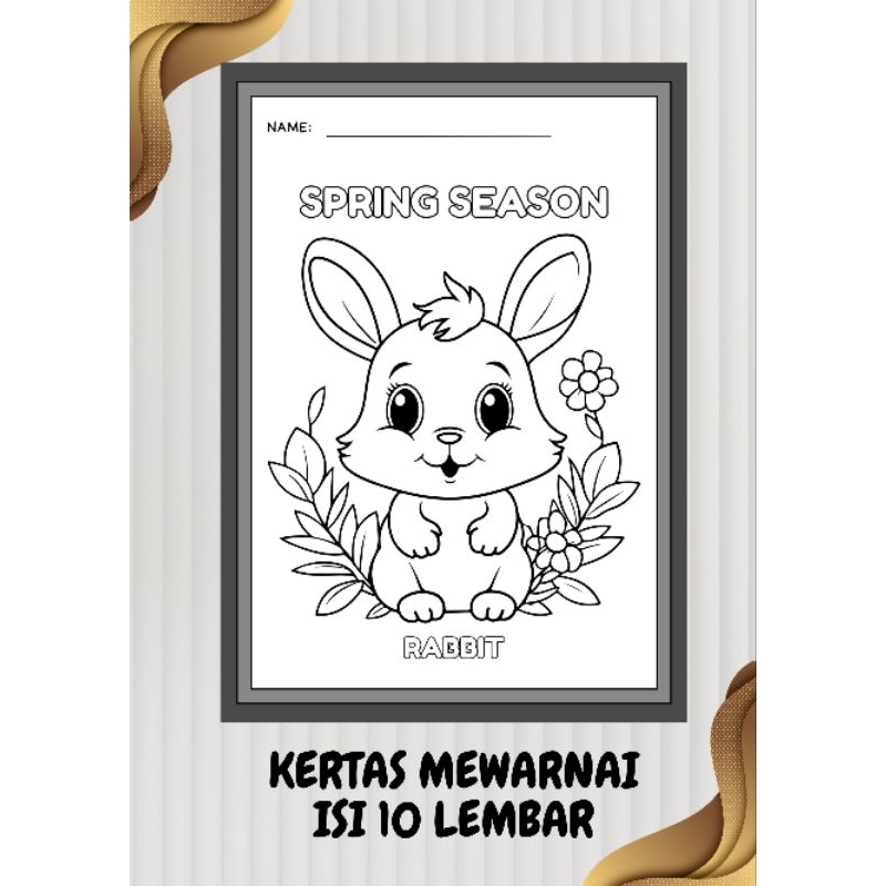 Jual KERTAS MEWARNAI TEMA HEWAN HEWAN/ MEWARNAI ANAK PAUD TK/WORKSHEET ...