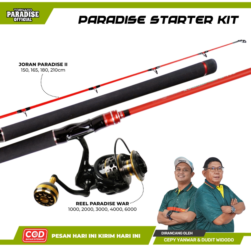 Jual Set Paradise Starter Kit Joran Paradise II & Reel Paradise War ...