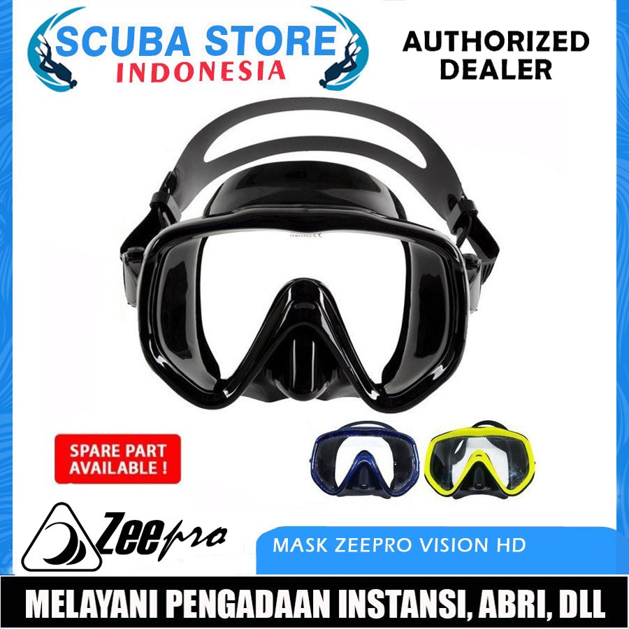 Jual Mask Diving Zeepro Vision HD Single Lens Masker Selam Kacamata ...