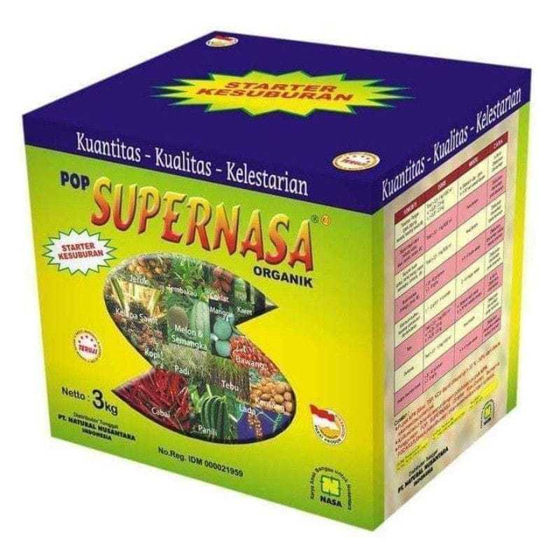 Jual PUPUK SUPERNASA KEMASAN JUMBO 3KG - PUPUK DASAR TANAMAN UNTUK ...