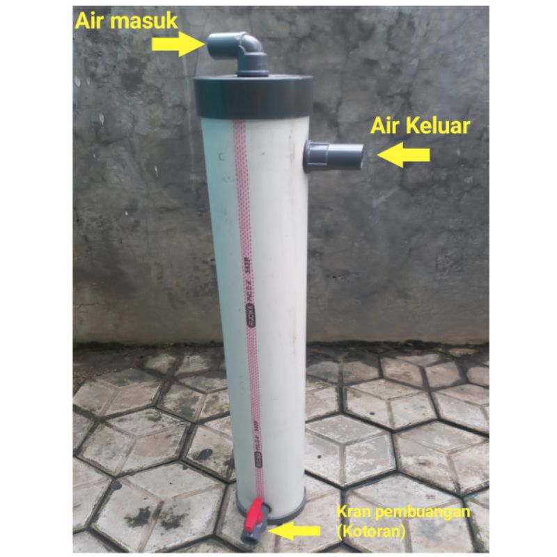 Jual tabung Filter air kolam ikan aquarium ikan kran air diy pvc 4 inch ...