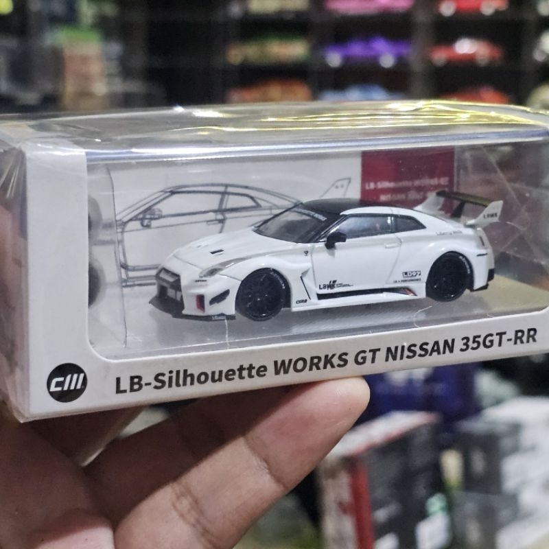 Jual Cm model Lb Silhouette Works GT Nissan 35GT RR White putih LBWK ...