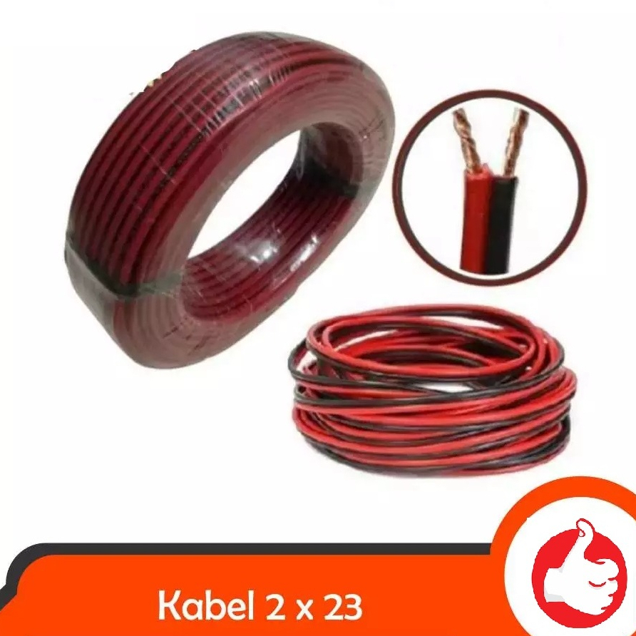 Jual Kabel Listrik Audio Serabut NYZ Ukuran 2x23 2x14 Merah Hitam Per 1 Meter Serabut Tembaga ...