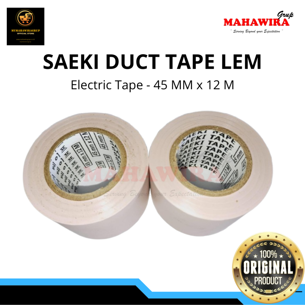 Jual Saeki Duct Tape AC Lem / Isolasi pembungkus Pipa AC - DUCT TAPE ...