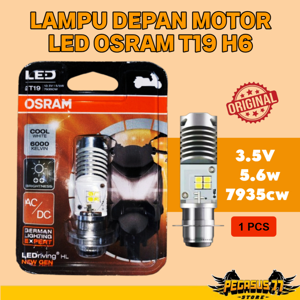 Jual Lampu LED Osram T19 M5 H6 K1 New Gen Putih 7935CW Matic/Bebek Bohlam/Lampu Depan/Utama ...