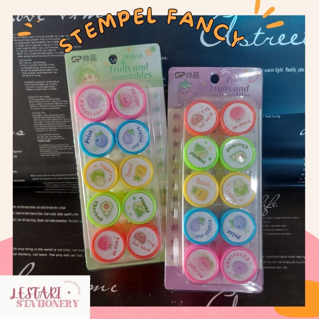 Jual Stempel Fancy Reward | Stempel Fancy gambar Sayur dan Buah | Cap ...
