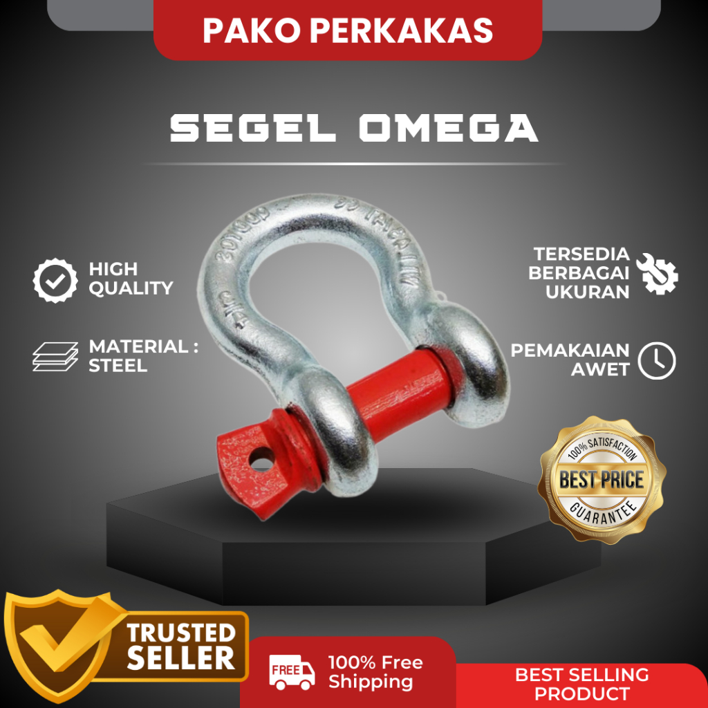 Jual Segel Omega G209 (10mm/1 ton, 12mm/2 ton, 16mm/3.25 ton, 20mm/4.75 ...