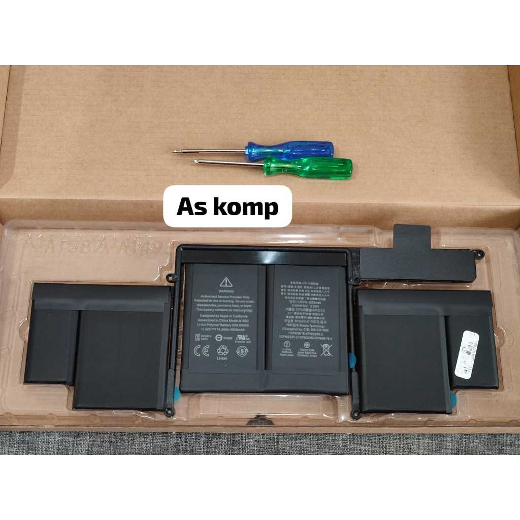 Jual Battery Baterai Macbook Pro Retina 13" A1502 2015 A1582 | Shopee Indonesia