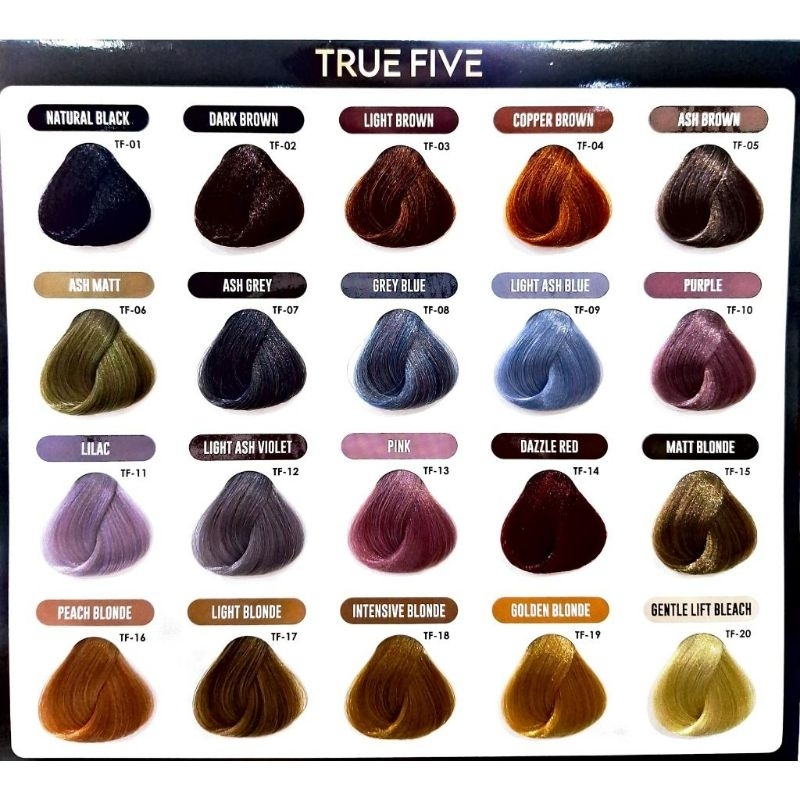 Jual HAIR COLOR TRUE FIVE 100ml - Semir Rambut/Cat Rambut/Pewarna ...