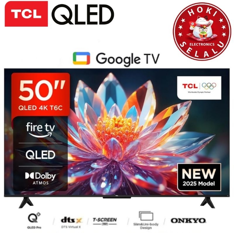 Jual TCL Smart Google TV 50 Inch 50T6C T6C Quantum Dot Led QLED Pro ...
