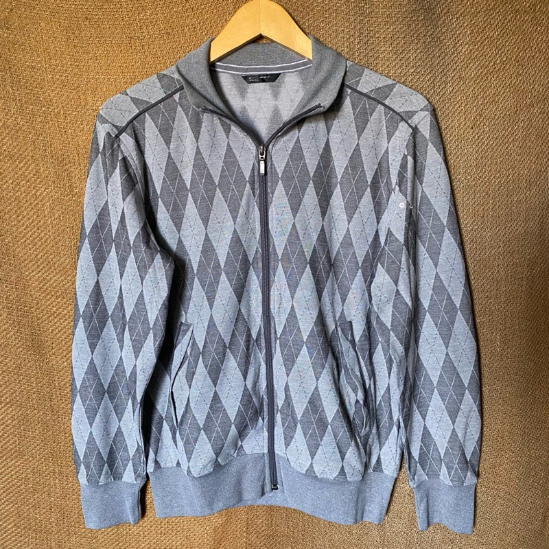 Jual Uniqlo Pattern Tracktop Jacket Unisex | Shopee Indonesia