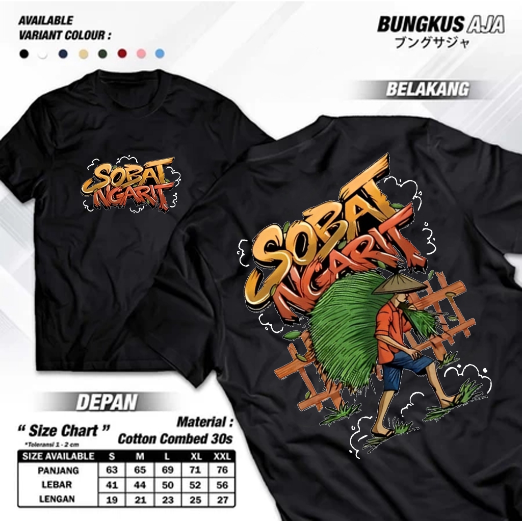 Jual Kaos "SOBAT NGARIT" Bahan Combed 30S Lebih Tebal Halus Dan Nyaman ...