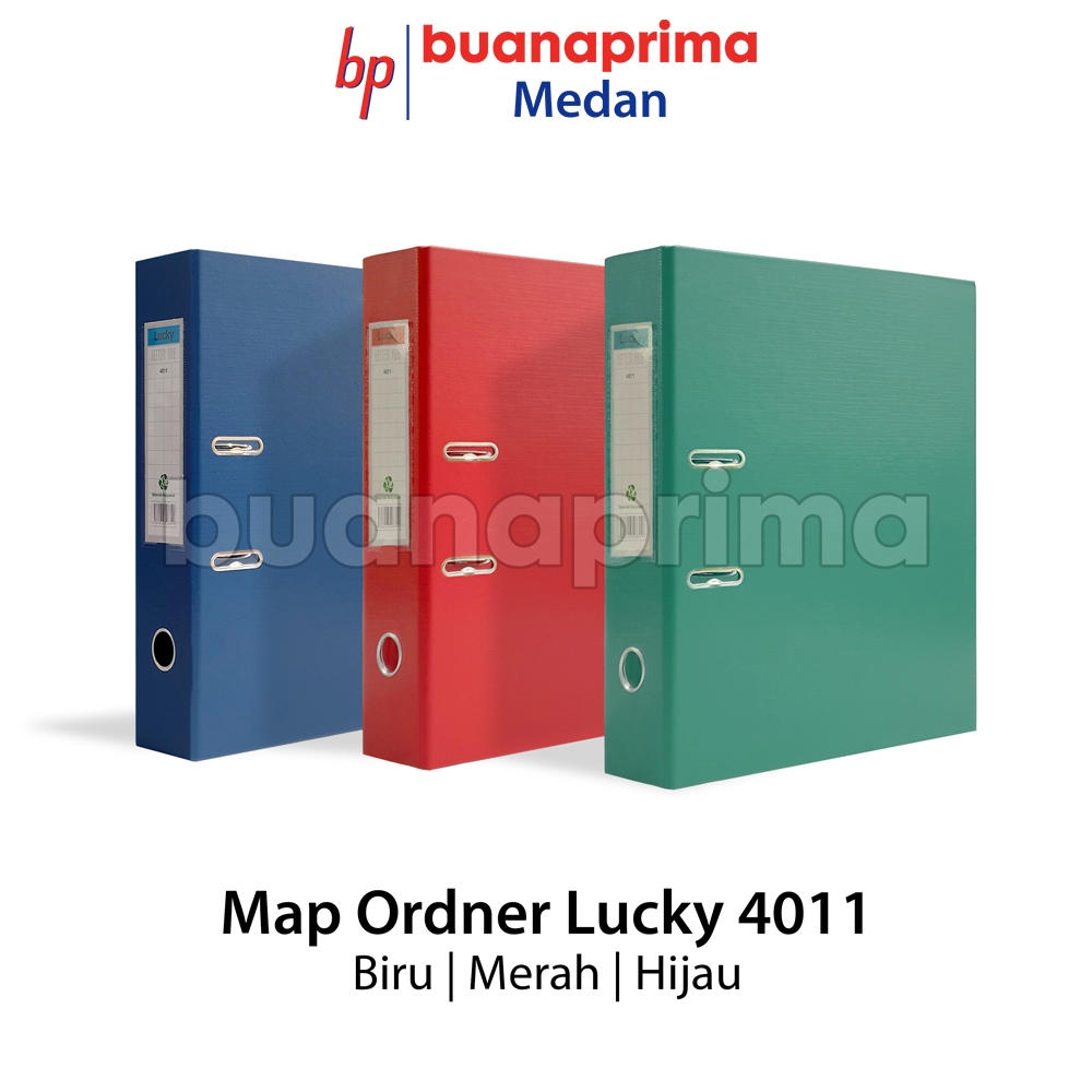 Jual MAP ORDNER LUCKY 4011 Lebar 7,5 cm Biru Merah Hijau Letter File Folder Folio | Shopee Indonesia