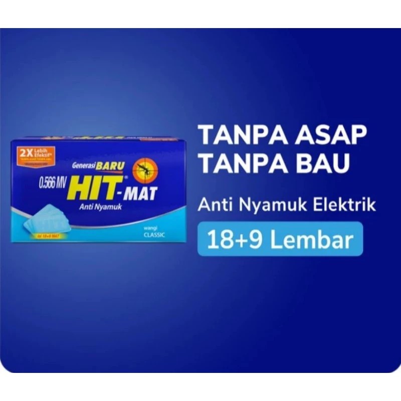 Jual OBAT NYAMUK HIT MAT 18 + 9 CLASSIC//OBAT NYAMUK HIT MAT 48+6 ...