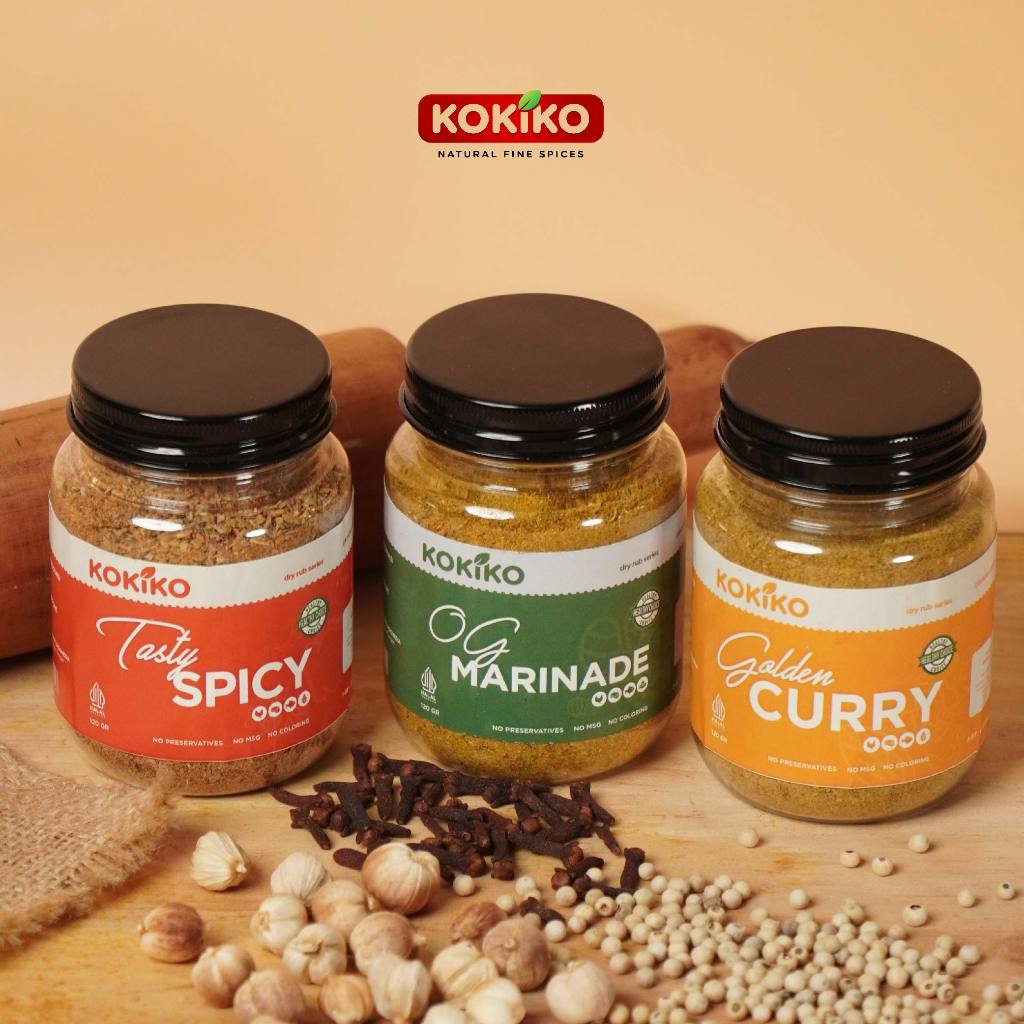 Jual KOKIKO PAKET BUNDLING (3 PCS) Bumbu Dry Rub | Golden Curry | Tasty ...