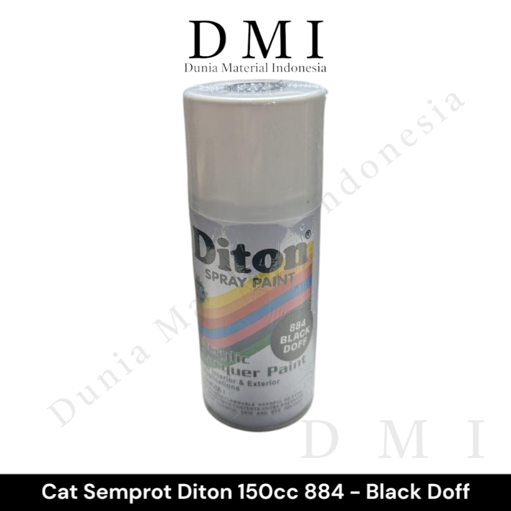Jual Pilox DITON 150cc | 884 Black Doff 150ml | Pilok Cat Semprot | Pylox Spray Paint | (1PC ...