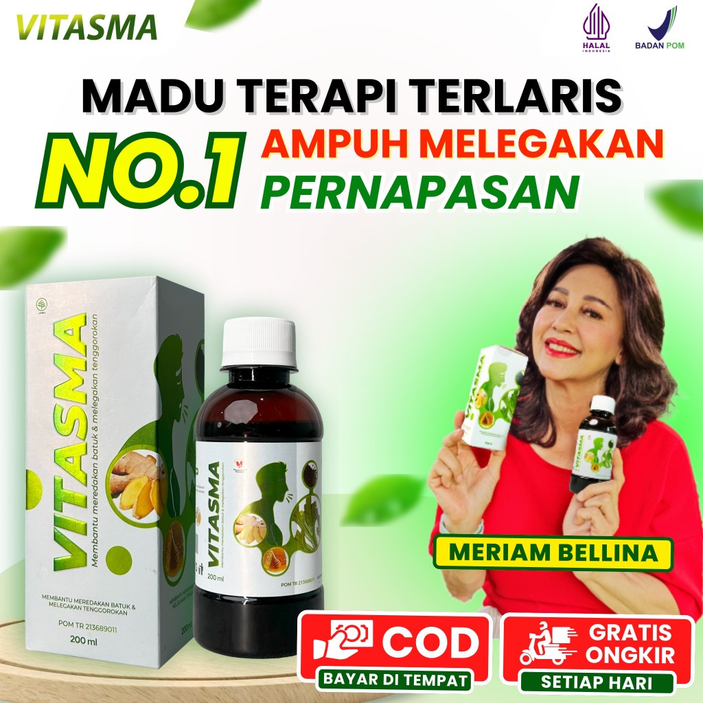 Jual VITASMA Madu Herbal Asli Atasi Batuk Menahun Sesak Napas Asma ...