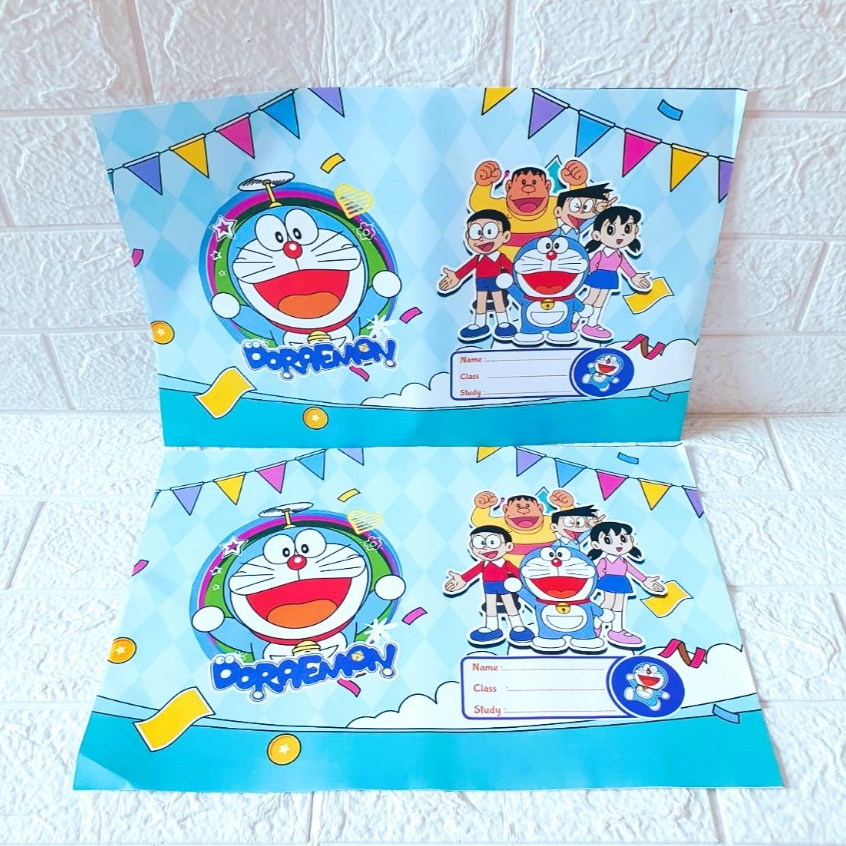 Jual (ISI 20 LEMBAR) Sampul Buku DORAEMON / Sampul Fancy karakter ...