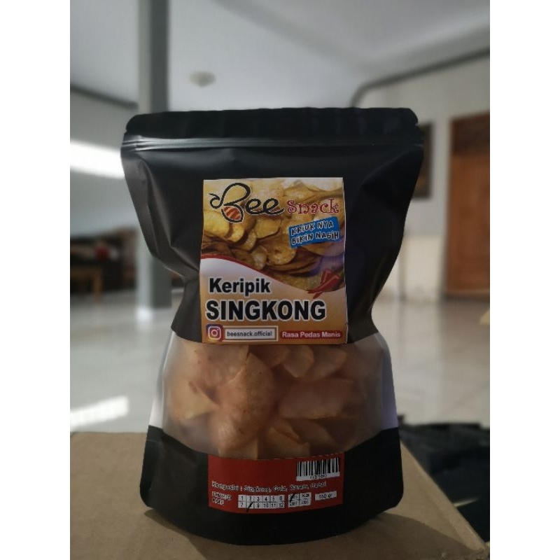 Jual Keripik Singkong "Bee Snack" rasa Pedas Manis | Shopee Indonesia