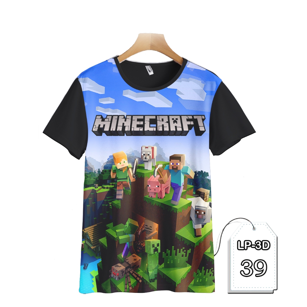 Jual Baju Minecraft Baju Anak dan Dewasa 3D Game Animasi LP3D-39 ...