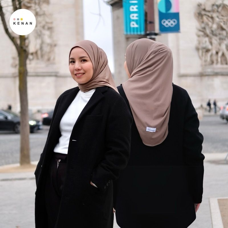 Jual ORIGINAL KENAN Hijab Segitiga Instan Tirani Bahan Jersey Premium | Shopee Indonesia