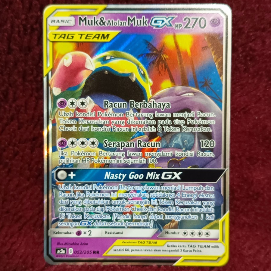 Jual Muk & Alolan Muk GX RR Tag Team ac3a - Pokemon TCG Indonesia foil ...