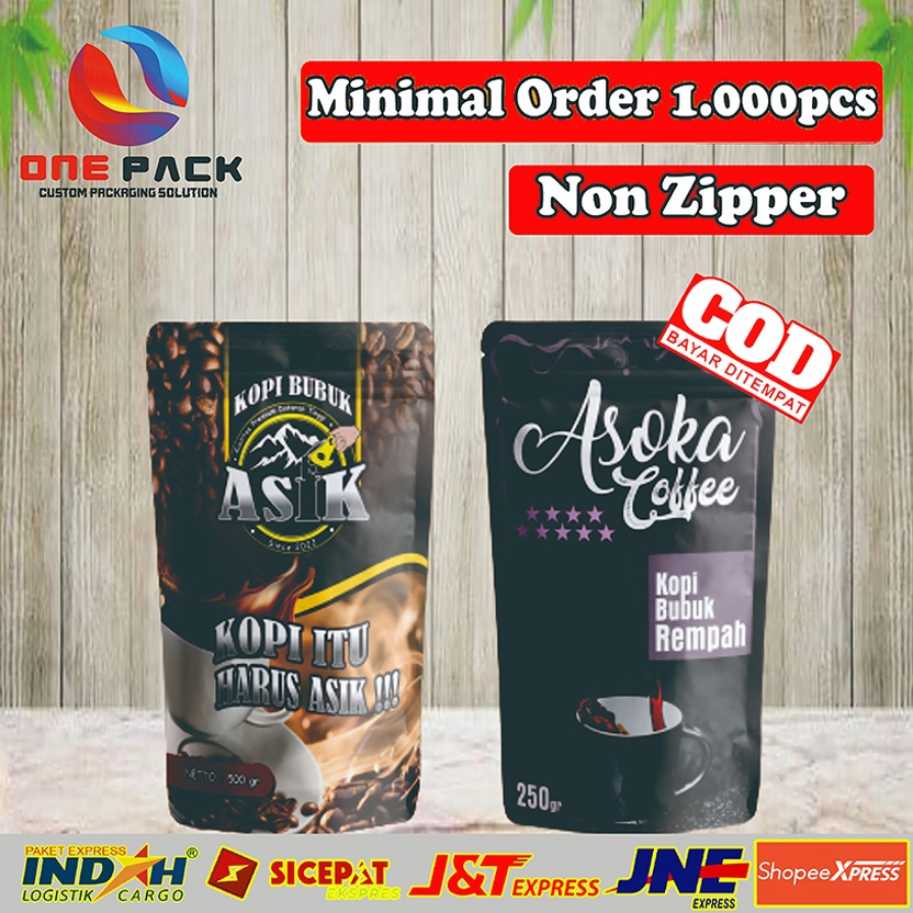 Jual 1.000 PCS - CETAK STANDING POUCH CUSTOM NON ZIPLOCK DESAIN KEMASAN ...