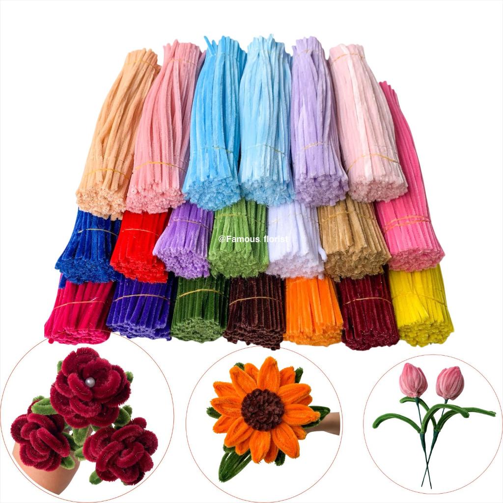 Jual Kawat bulu mercy polos/ pipe cleaner isi 100 pcs | Shopee Indonesia