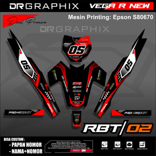 Jual (RBT02) STICKER STRIPING MOTOR RBT/GTX VEGA R NEW RBT BEBEK MODIF ...