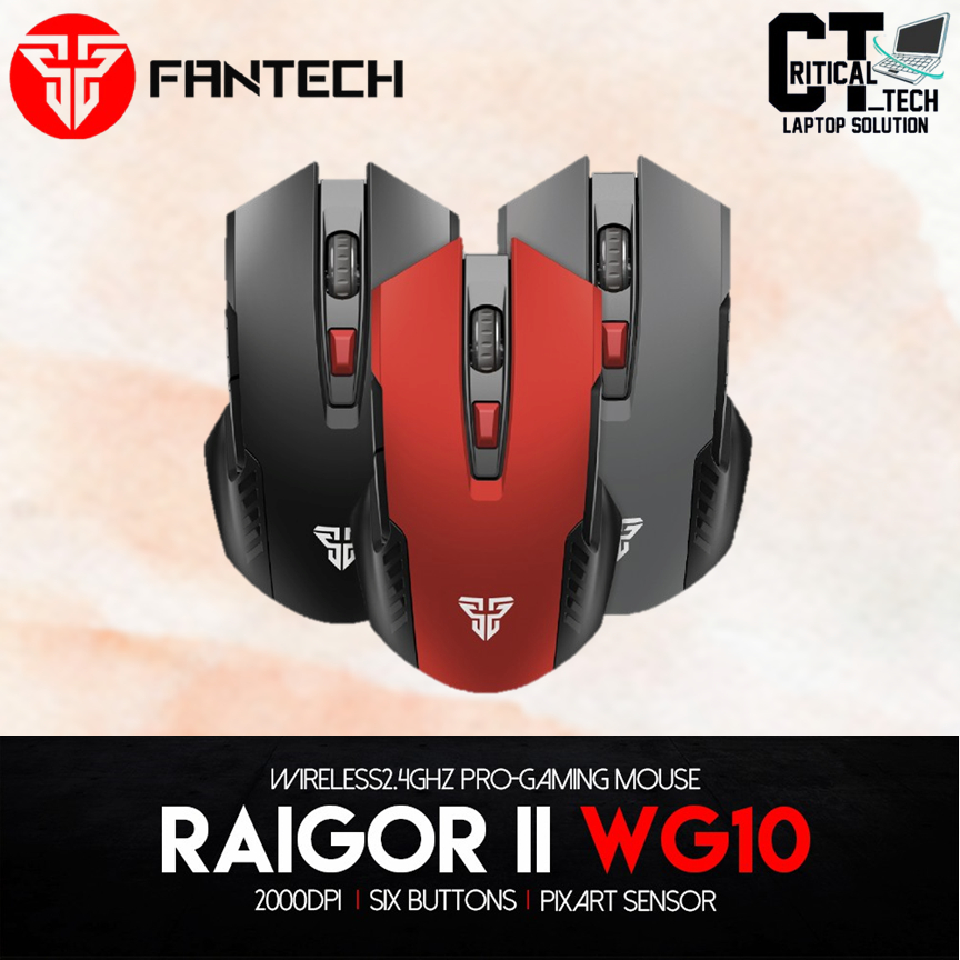 Jual FANTECH MOUSE WIRELESS GAMING RAIGOR II WG10 BLACK | Shopee Indonesia