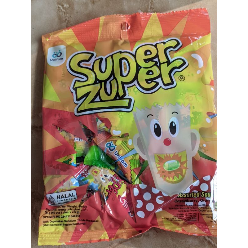 Jual Permen Super Zuper Candy Bag isi 40pcs | Shopee Indonesia